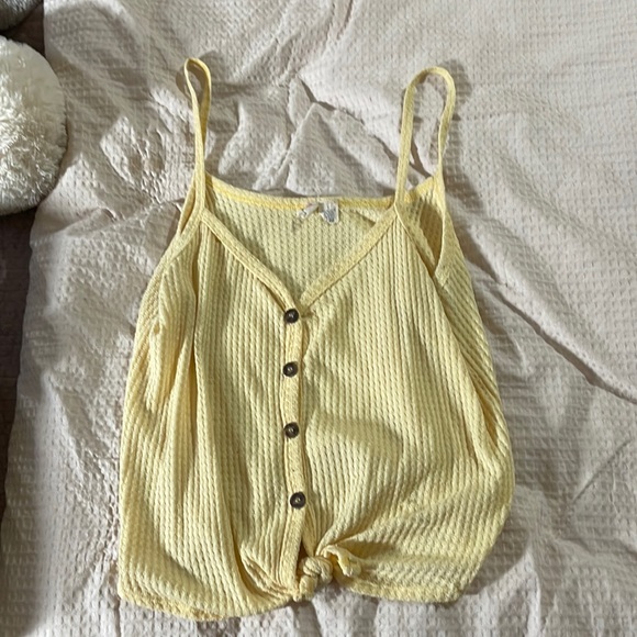Tops | Yellow Tank Top | Poshmark